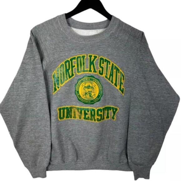 Shirts | Norfolk State University Spellout Crewneck Sweatshirt Sport ...